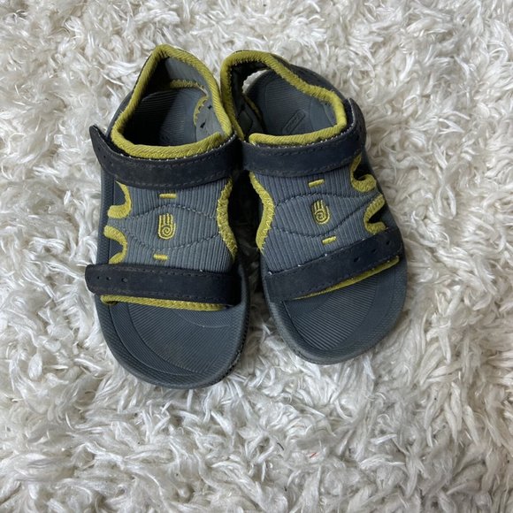 Teva | Shoes | Teva Velcro Gray Yellow Sandals 7 | Poshmark